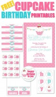 Cupcake Birthday Party with FREE Printables - How to Nest for Less™