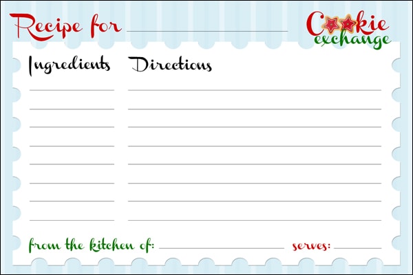 Cookie Exchange Party free Printables How To Nest For Less 