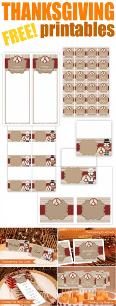 Thanksgiving Free Printables for Your Thanksgiving Table