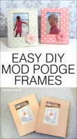 Cheap and Easy Mod Podge Photo Frames - How to Nest for Less™