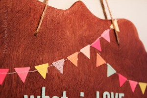 Stained Bunting Sign Tutorial - How to Nest for Less™
