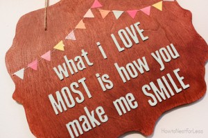 Stained Bunting Sign Tutorial - How to Nest for Less™