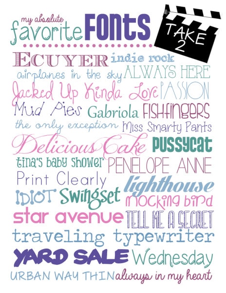 My Favorite {free} Fonts: Take 2! - How to Nest for Less™