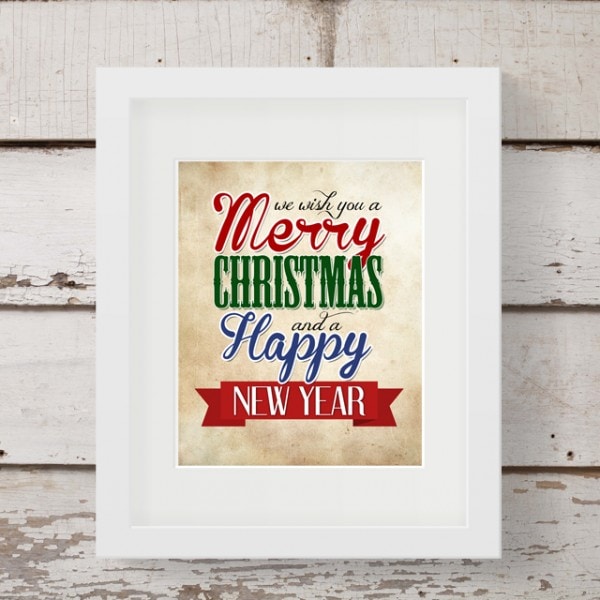 Merry Christmas & Happy New Year Free Printable - How to Nest for Less™