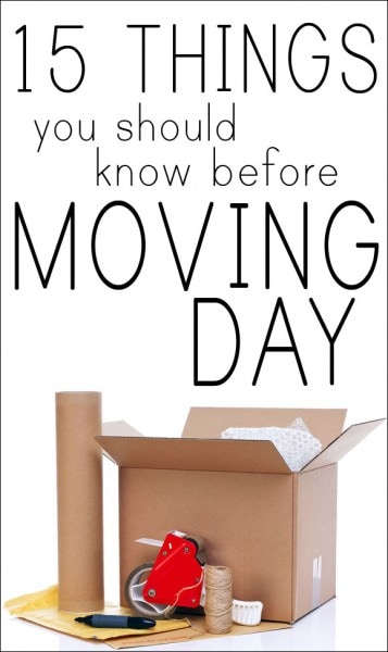 Moving Day Tips - Moving Day Checklist for your New Home