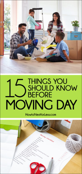 Moving Day Tips - Moving Day Checklist for your New Home
