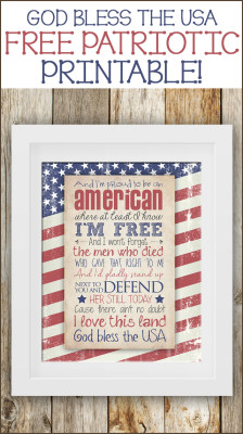 God Bless the USA Free Printable - How to Nest for Less™