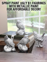 Metallic Silver Birds - How to Nest for Less™