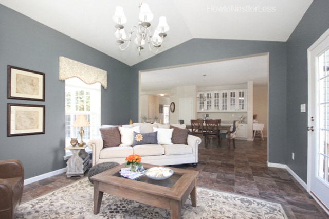 Charcoal Gray Sun Room - How to Nest for Less™