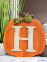 DIY Fall Pumpkin Monogram - How to Nest for Less™