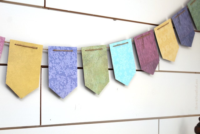 Easy DIY Bunting Banners - How to Nest for Less™