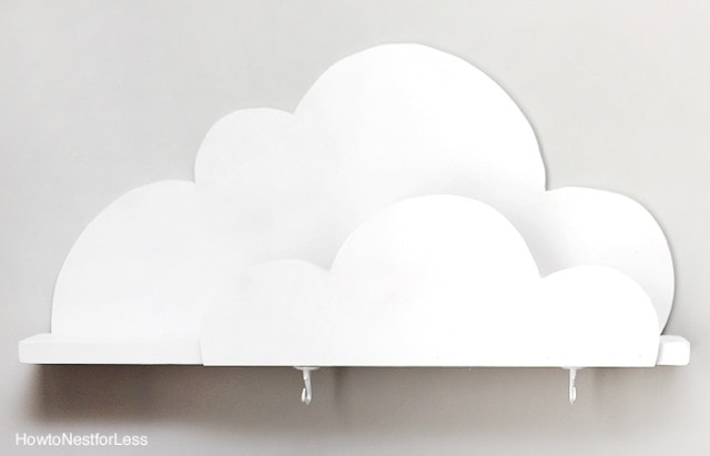 DIY Cloud Bookshelf Ledges - Kids Bedrooms and Nursery Decor