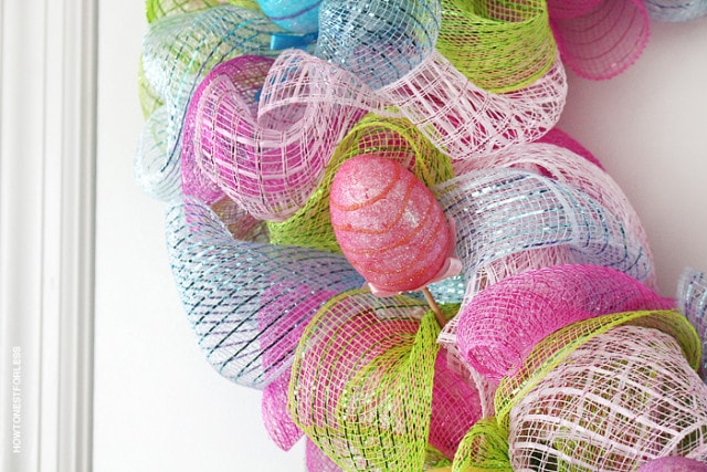 Easter Egg Mesh Wreath - How to Nest for Less™